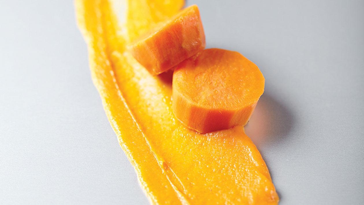 Crème van zoete aardappel
